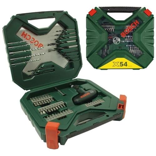 BOSCH 54 PCS CLASSIC X-LINE DRILL & SCREWDRIVER BIT SET | Toolkits ...