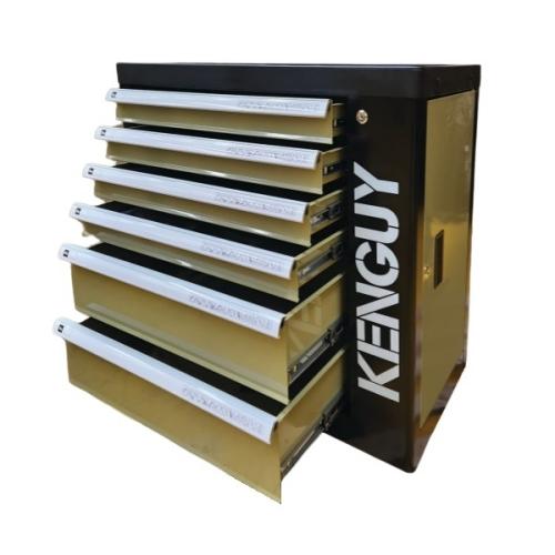 KENGUY 155 PIECE 6-DRAWER ROLLER TOOL CABINET - BLACK & KHAKI | On ...