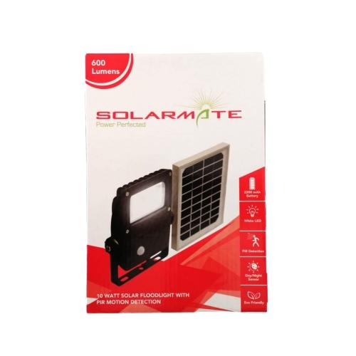 SOLARMATE 10W SOLAR FLOODLIGHT (WITH PIR MOTION DETECTION) - COOL WHITE ...